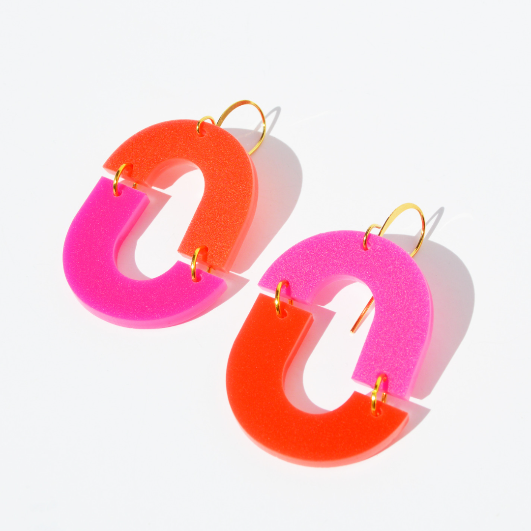 Jive Talking - Pink/Red – The Pop Up Boutique.co.nz